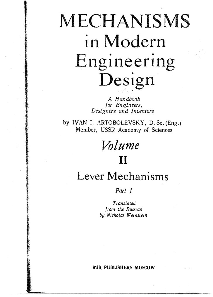 Mechanisms in Modern Engineering Design | PDF