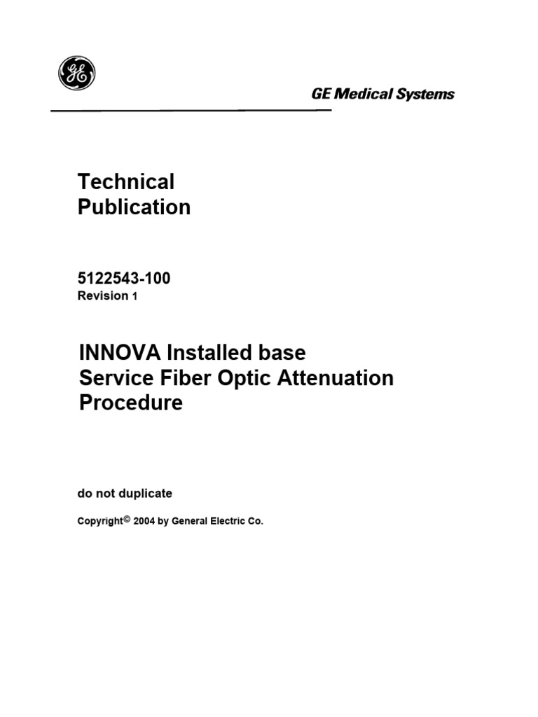 Fibre - Optic - Attenuation Check Procedure 5122543-100r01 | PDF