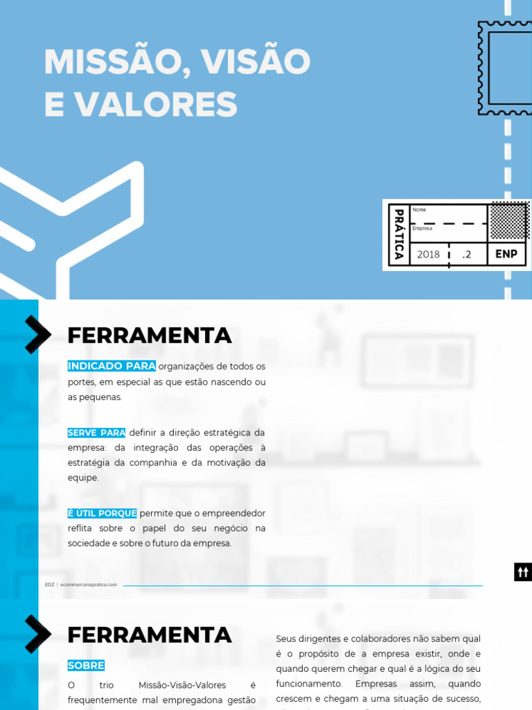 2 - Material Complementar - Missão, Visão e Valores | PDF