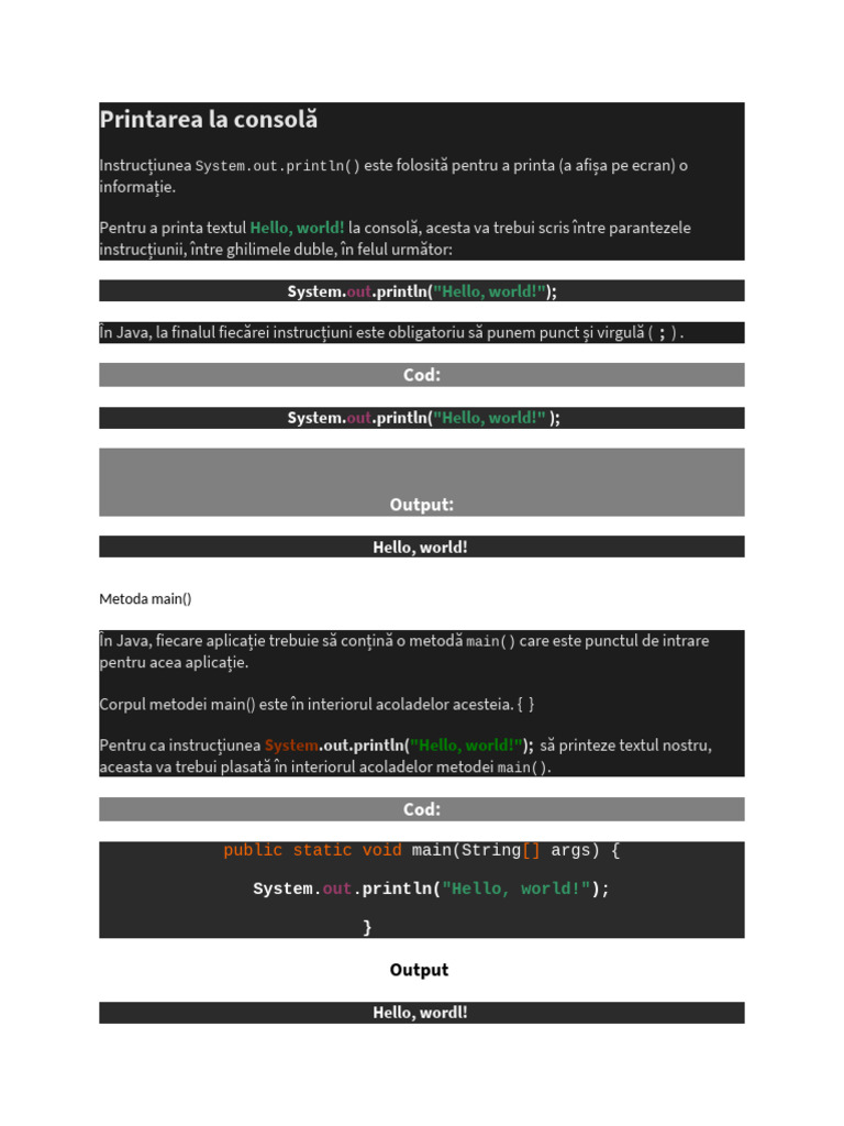 Curs Academia Programatorilor | PDF
