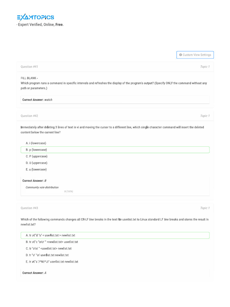 ExamTopics LPI101k | PDF