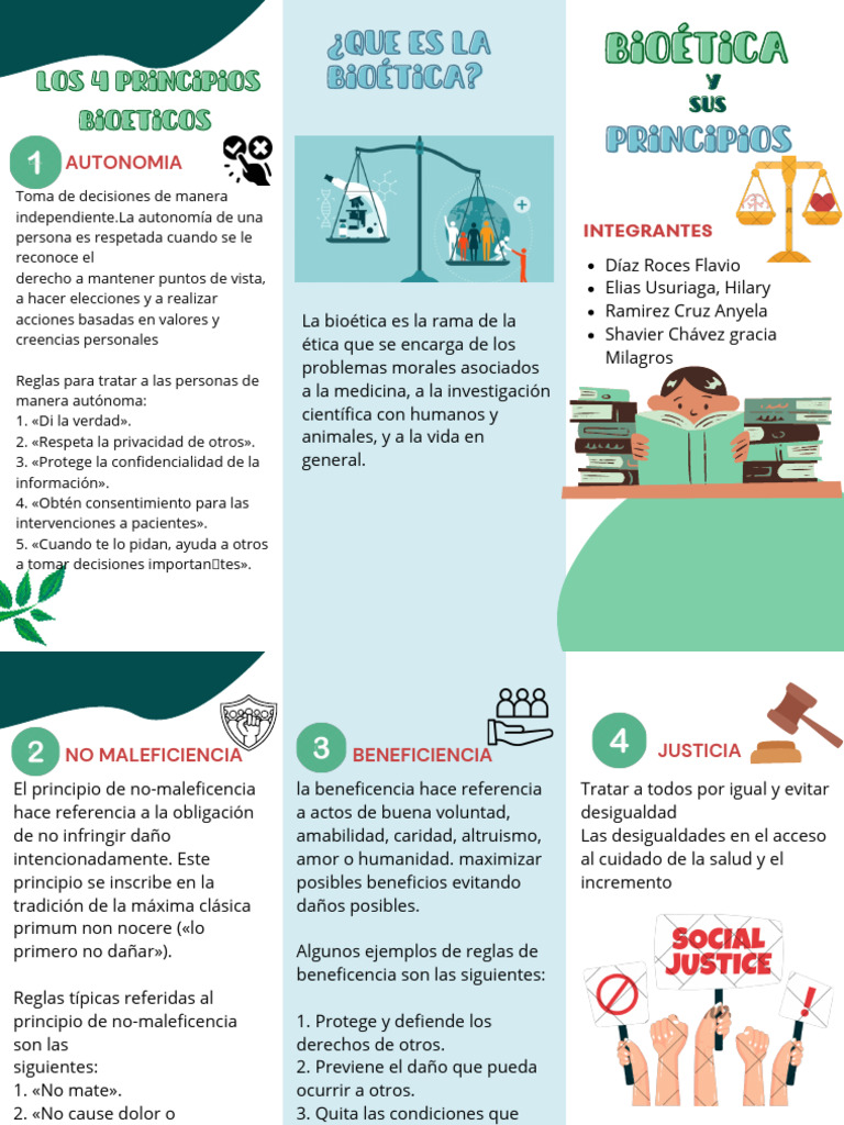 Principios Bioéticos: Autonomía y Justicia | PDF | Bioética | Etica ...