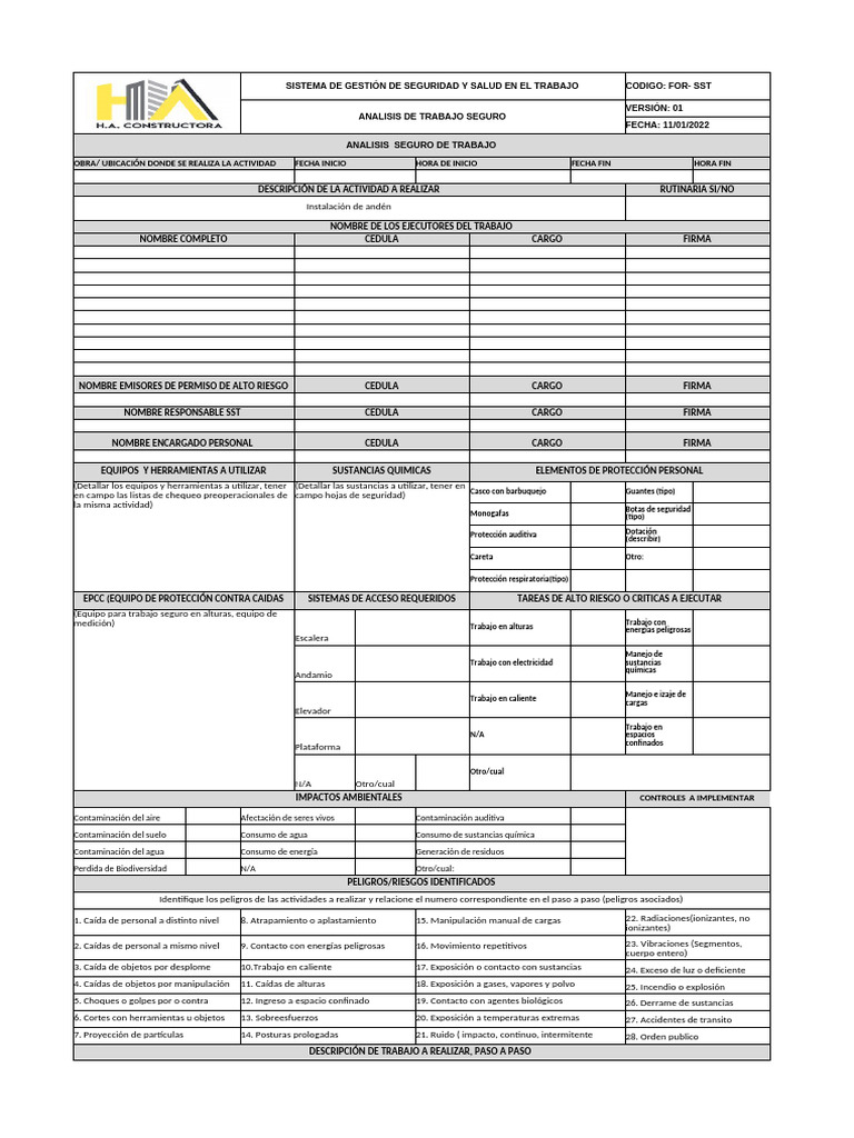 Ats Ha Constructora - Andén | PDF