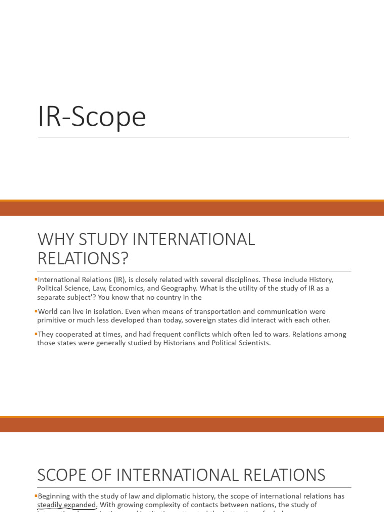 Scope of Ir | PDF