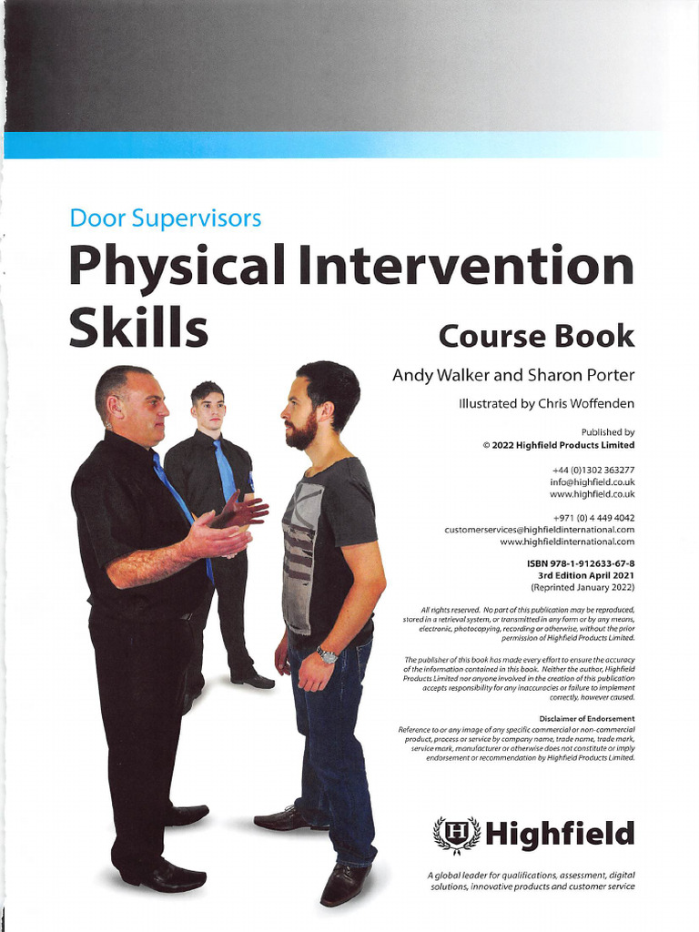 Physical Intervention HIghfield Text Book | PDF