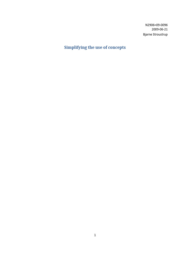 Simplifying The Use of Concepts | PDF