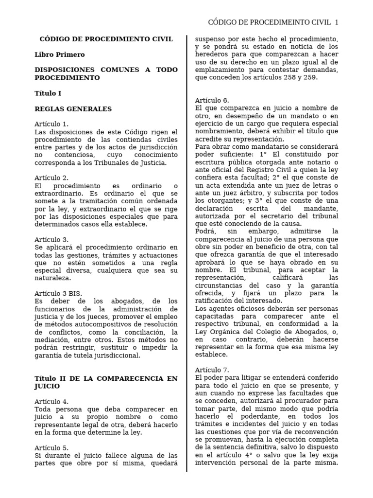 código_de_procedimiento_civil | PDF