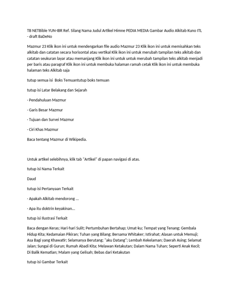 Mazmur 23-WPS Office | PDF