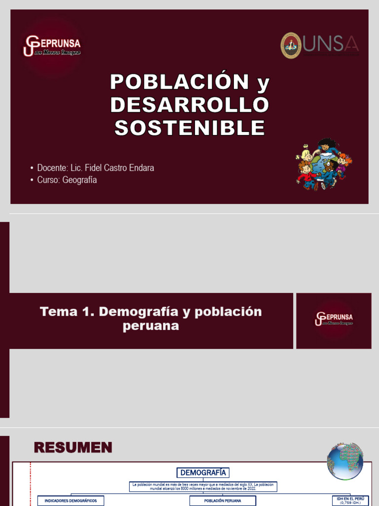 Capitulo 6 - Población y Calidad de Vida | PDF