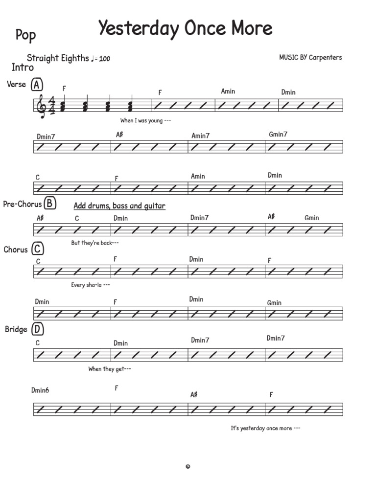 Yesterday Once More | PDF