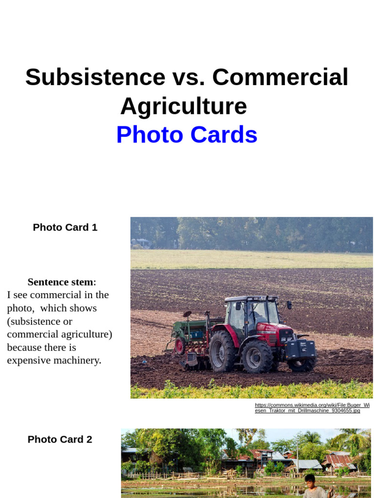 Types of Agriculture Cards | PDF
