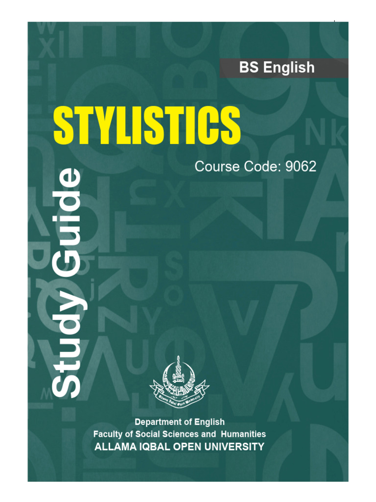 Stylistics 2nd Semester | PDF