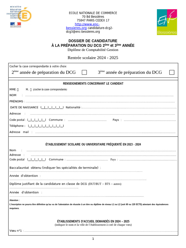 Enc dcg2 3 Dos Cand 2024 2025 | PDF