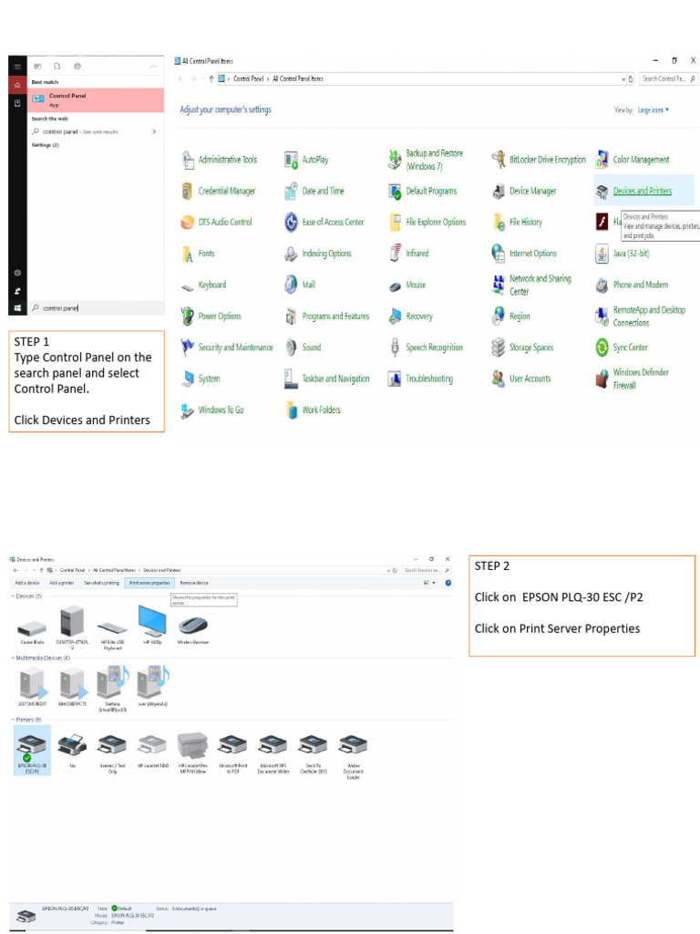 Passbook Printer Setting For Finacle10 | PDF | Printer (Computing) | Office Equipment