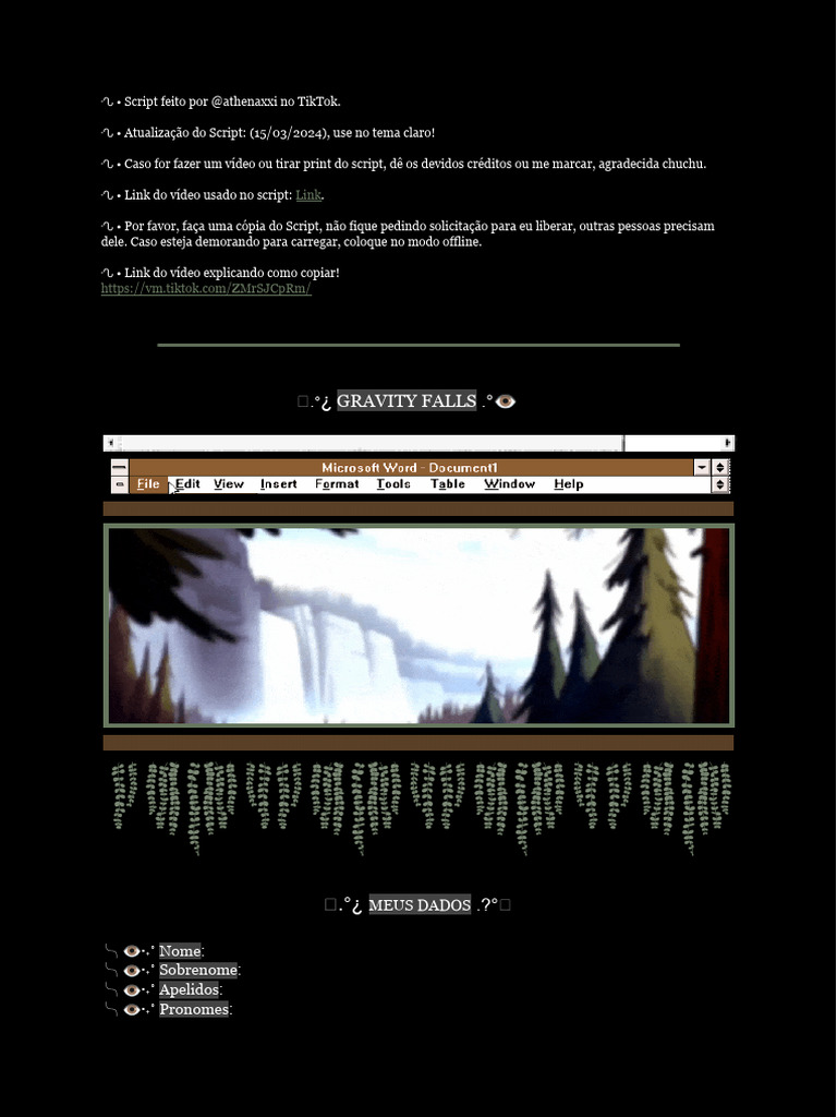 Script Base - DR Gravity Falls | PDF