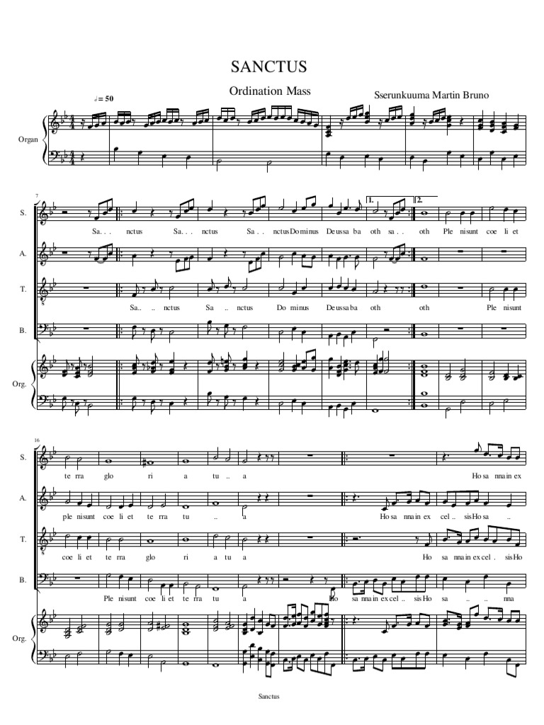 SANCTUS Ordination Mass | PDF