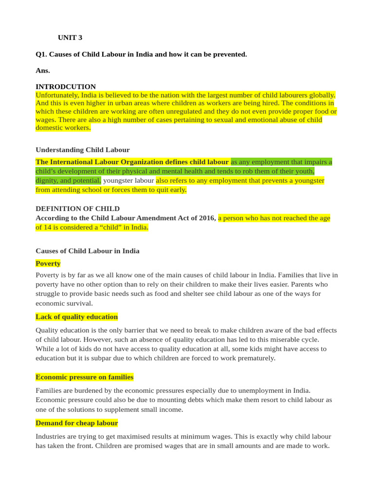 Labour Law Unit 3 | PDF