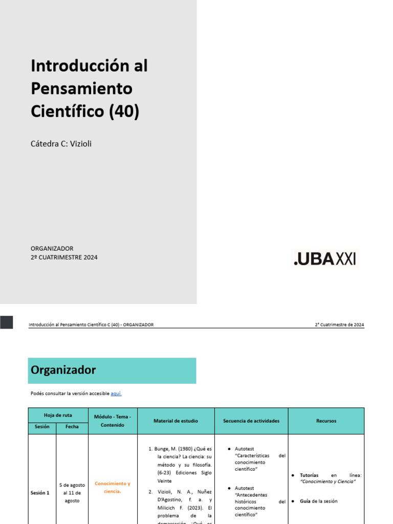 Organizador Tablas - IPC40C - 2C - 2024 | PDF