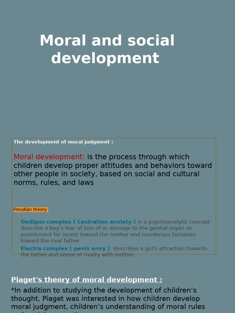Moral and Social Development | PDF
