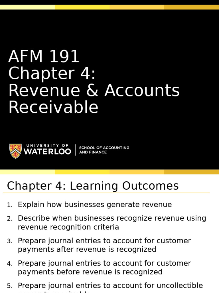 AFM 191 - Chapter 4 Slides - Student | PDF