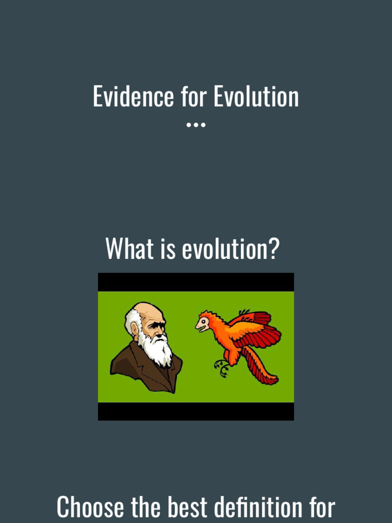 Evidence for Evolution ESCC | PDF