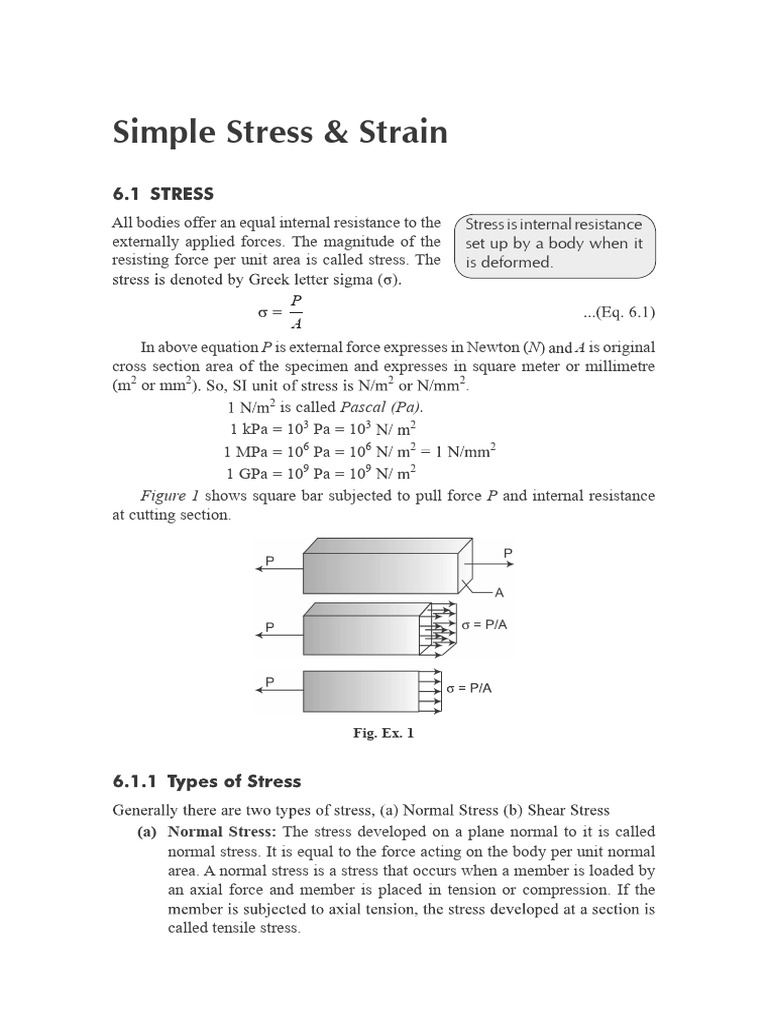 Stress & Strain | PDF