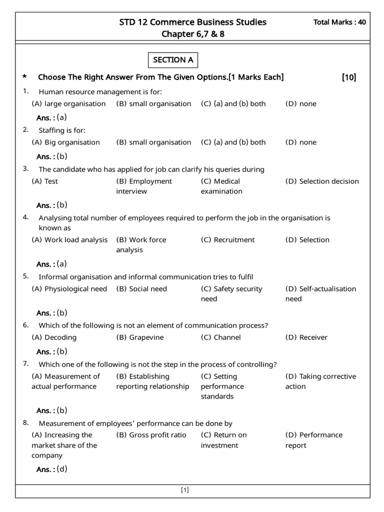 BST Chapter 6,7 & 8 - Solution | PDF