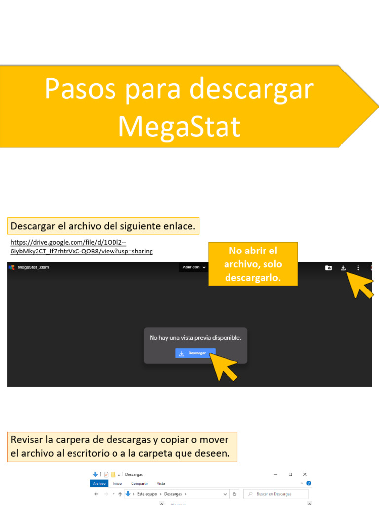 Pasos para Activar Megastat en Excel | PDF