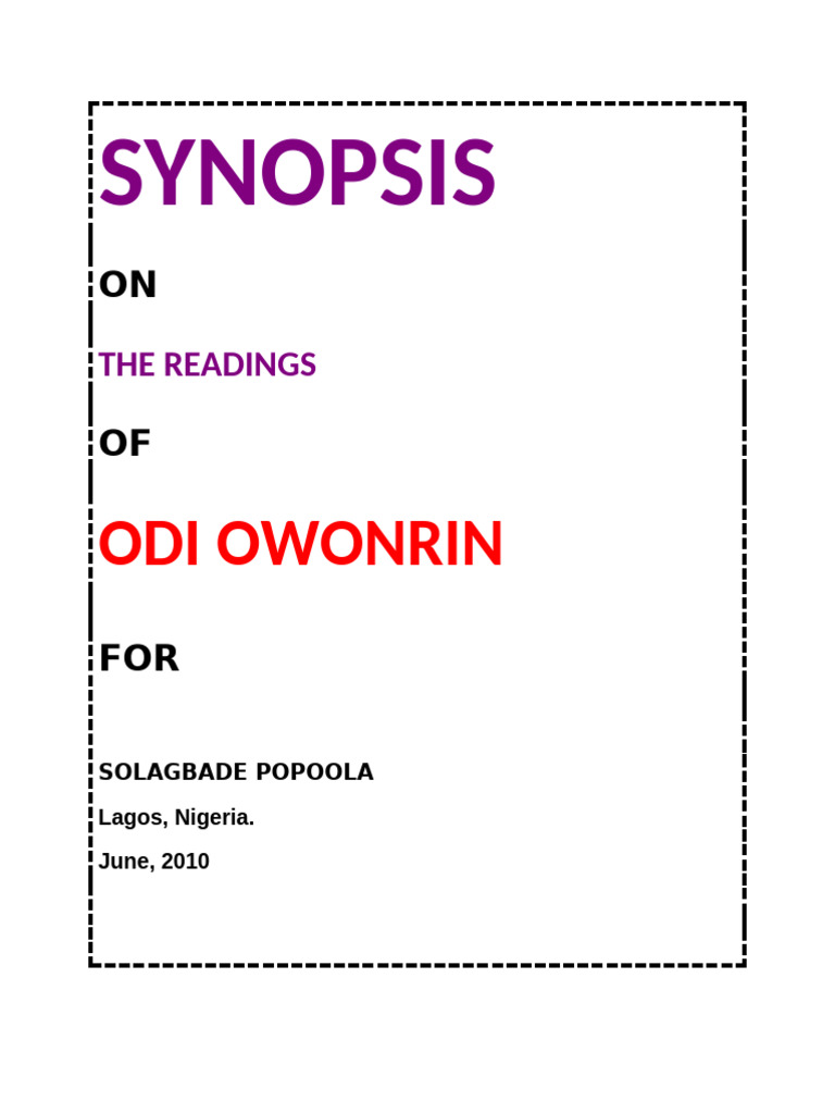 66 Odi Owonrin | PDF