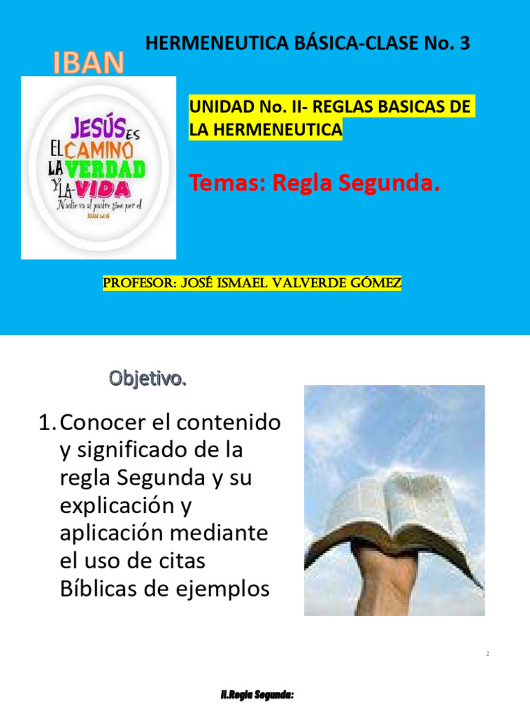Hermeneutica Basica Clase 3, Regla 2 | PDF