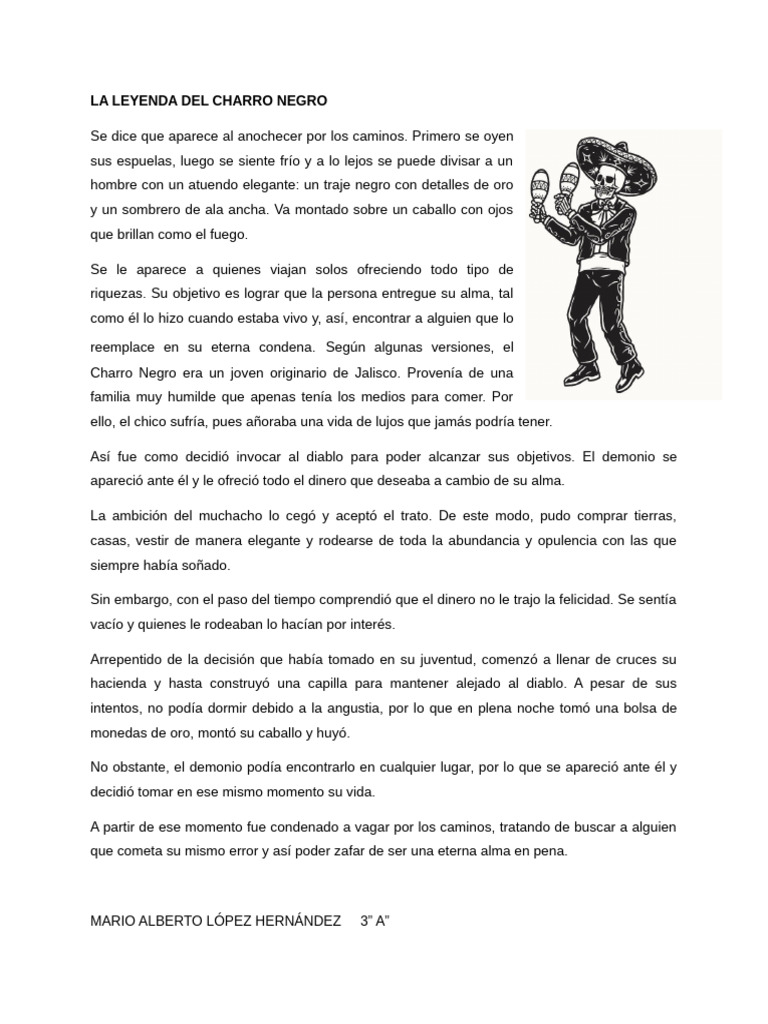 La Leyenda Del Charro Negro | PDF