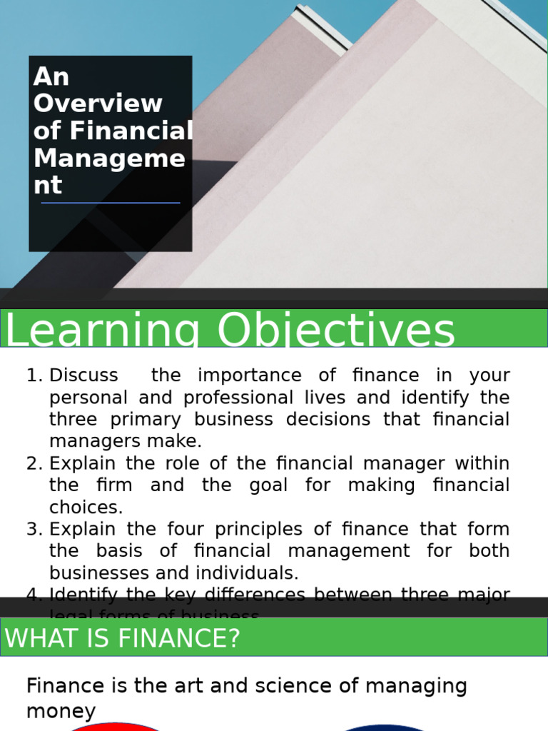 An Overview of Financial Management | PDF