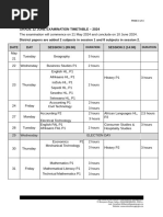 GP June Exam Grade 12 Timetable 2025 | PDF