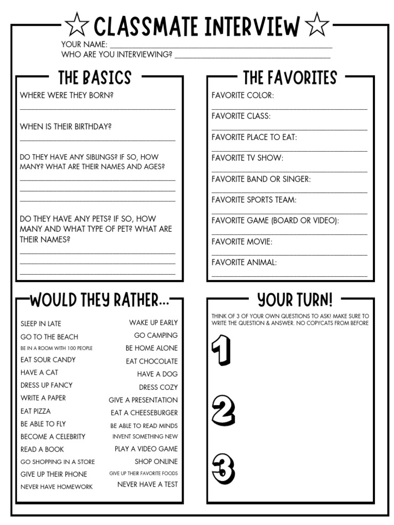 Classmate Interview | PDF