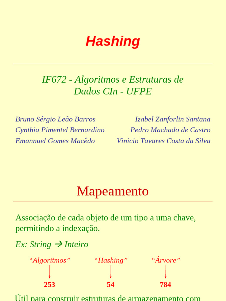 Hashing | PDF