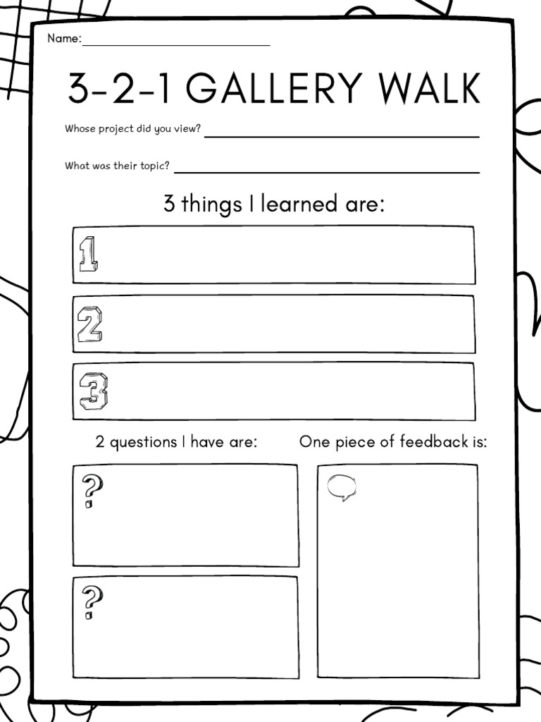 3-2-1 Gallery Walk | PDF