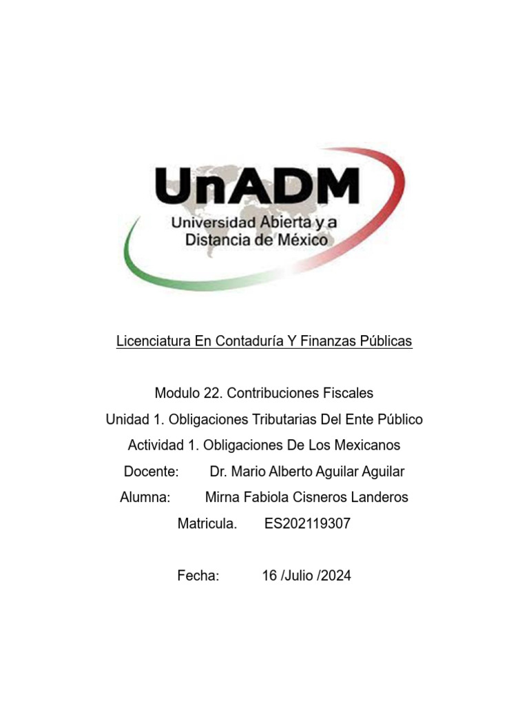 M22 U1 A1 Cisneroslmf | PDF | Finance & Money Management | Politics