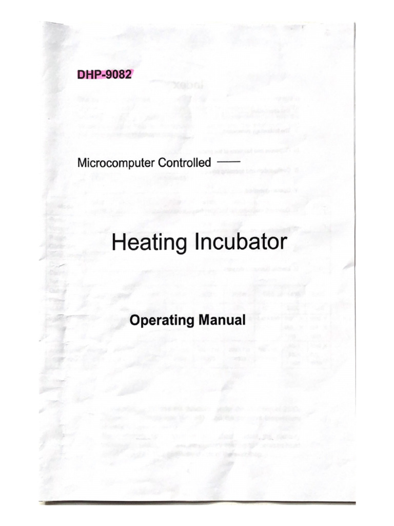 Manual DHP - 9082 - Estufa Cultivo | PDF