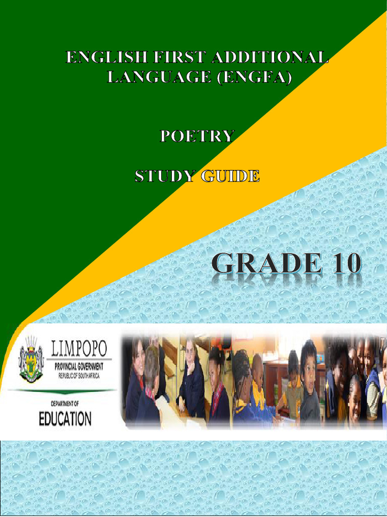 Grade 10 Engfa Poetry Study Guide | PDF | Poetry | Love