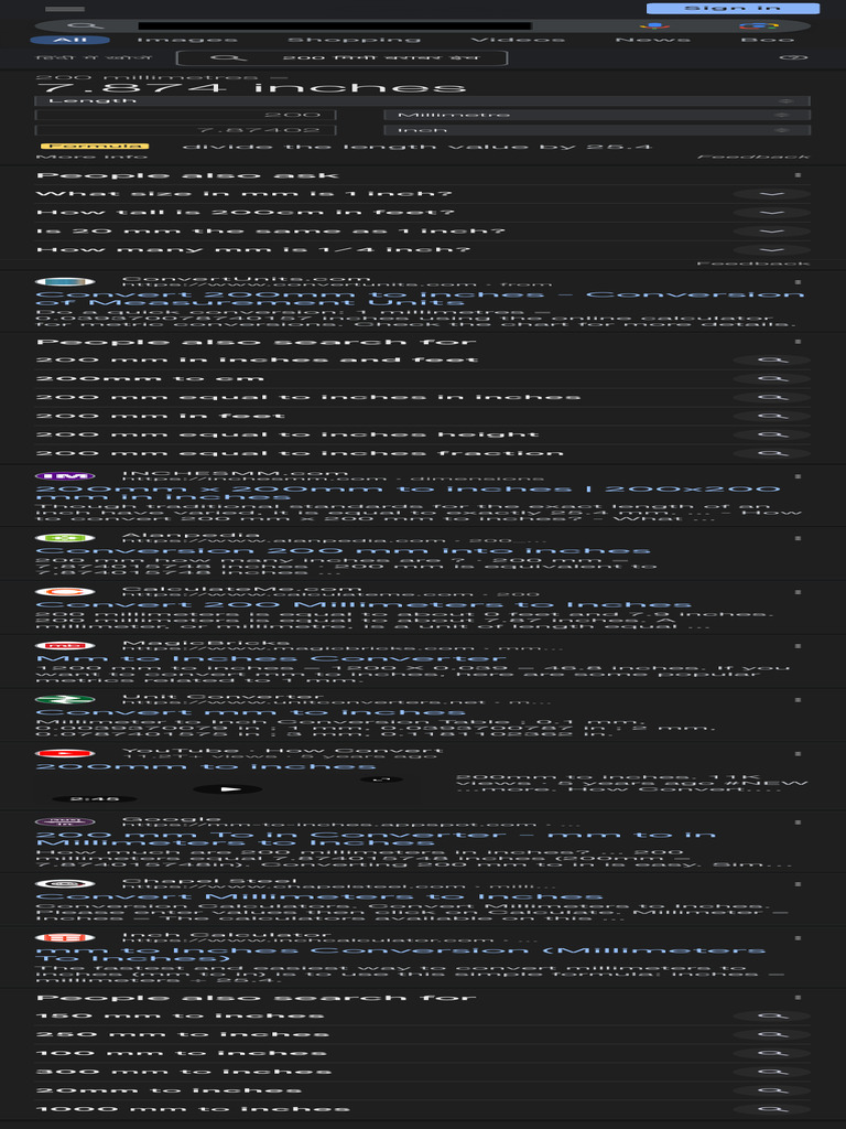 200 MM Equal To Inch - Google Search | PDF