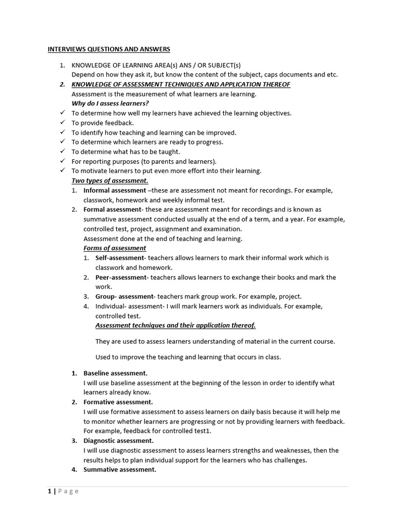 interview Qs nd Answers | PDF