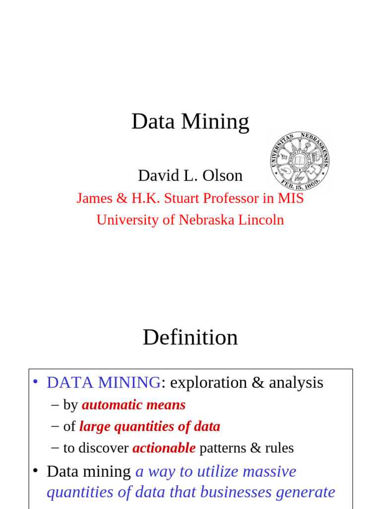 Data Mining | PDF