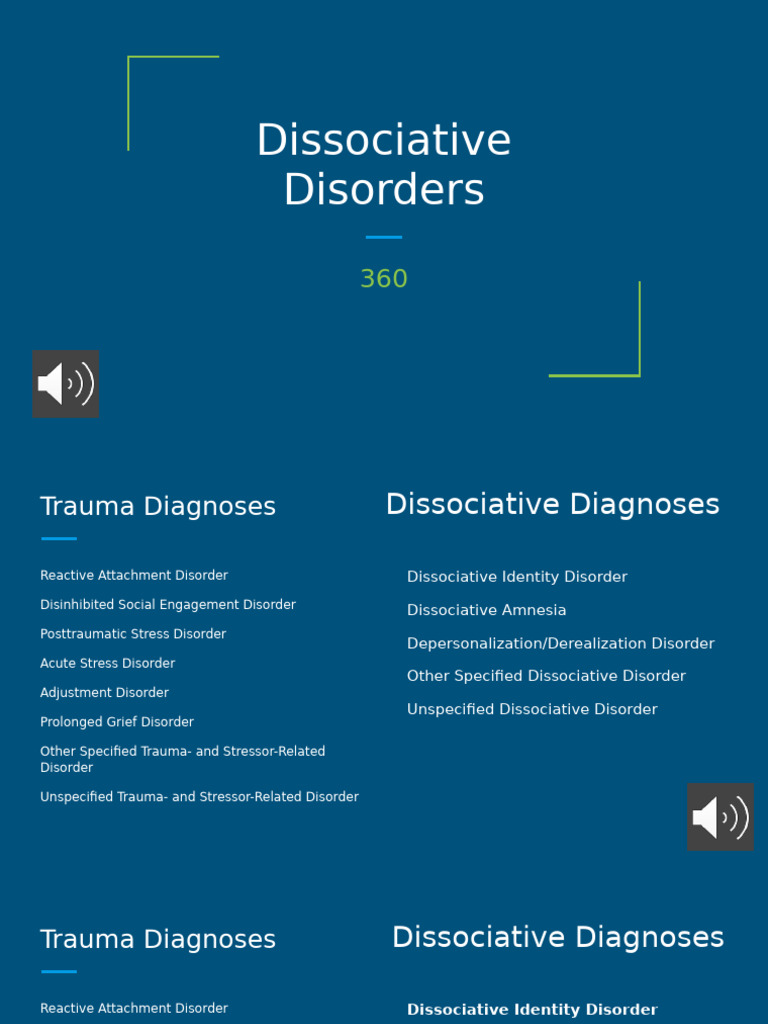 Dissociative Disorders | PDF