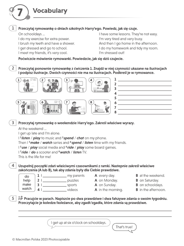 Together kl4 TRF U7 Vocabulary | PDF