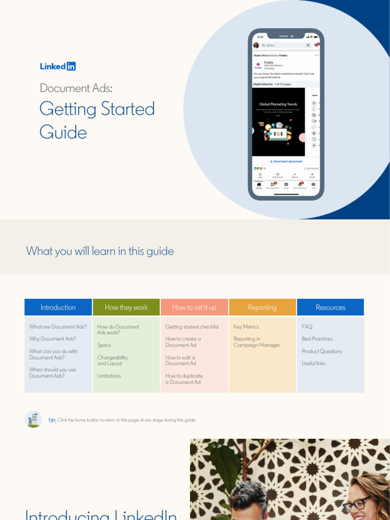 Linkedin Document Ads Getting Started Guide 1 | PDF