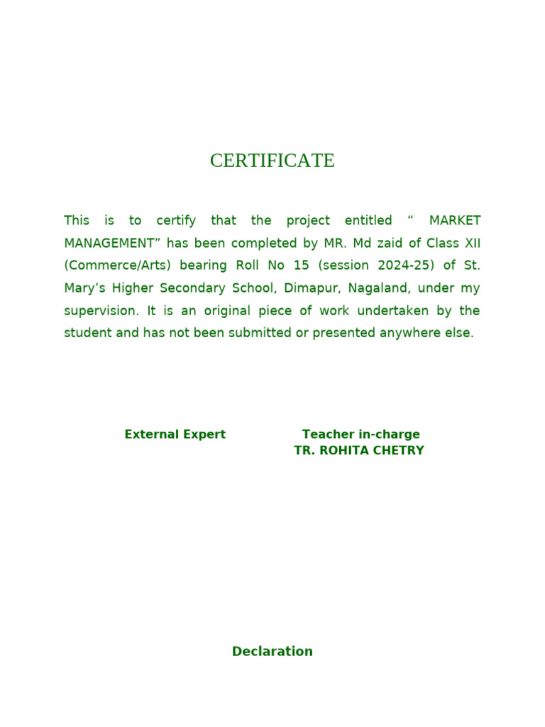 Certificare, Declaration and Acknowledgement | PDF