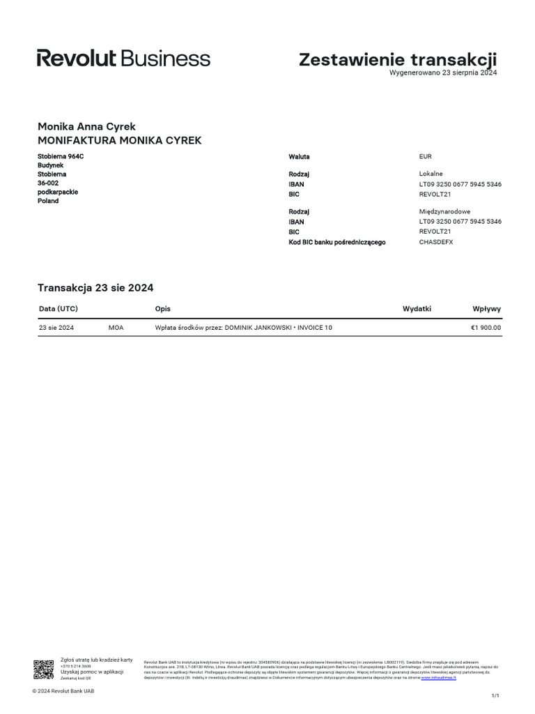 Transaction Statement | PDF