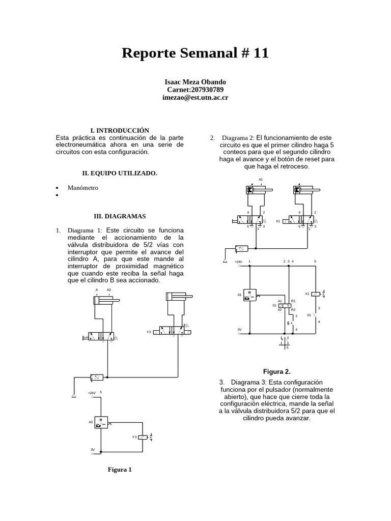 Informe #11 Electroneumatica | PDF