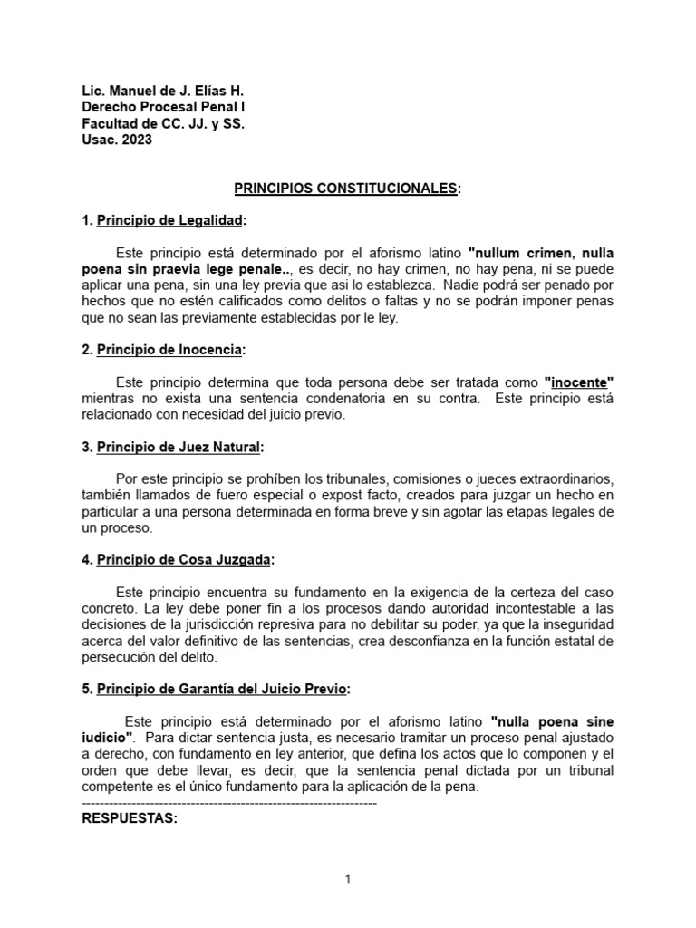 PRINCIPIOS CONST. | PDF