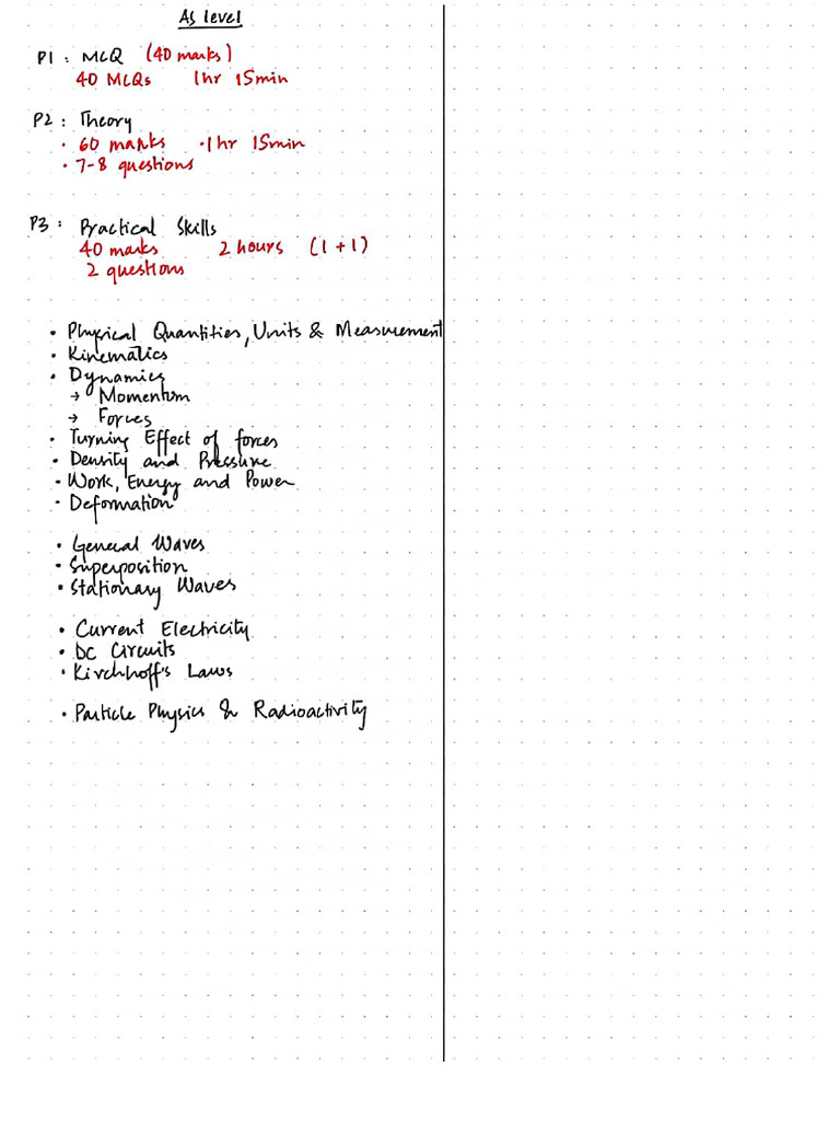 As Physics (9702) Notes by Kashan Rashid | PDF